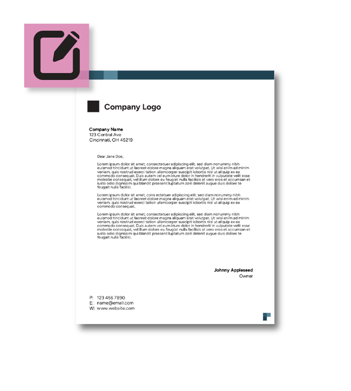 Stationery - Border - 6 x 9